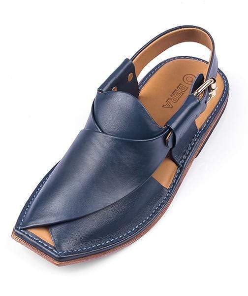 Asal Charsadda Chappal – T Shape – Ocean Blue - Qadeemi Faiz Frontier ...